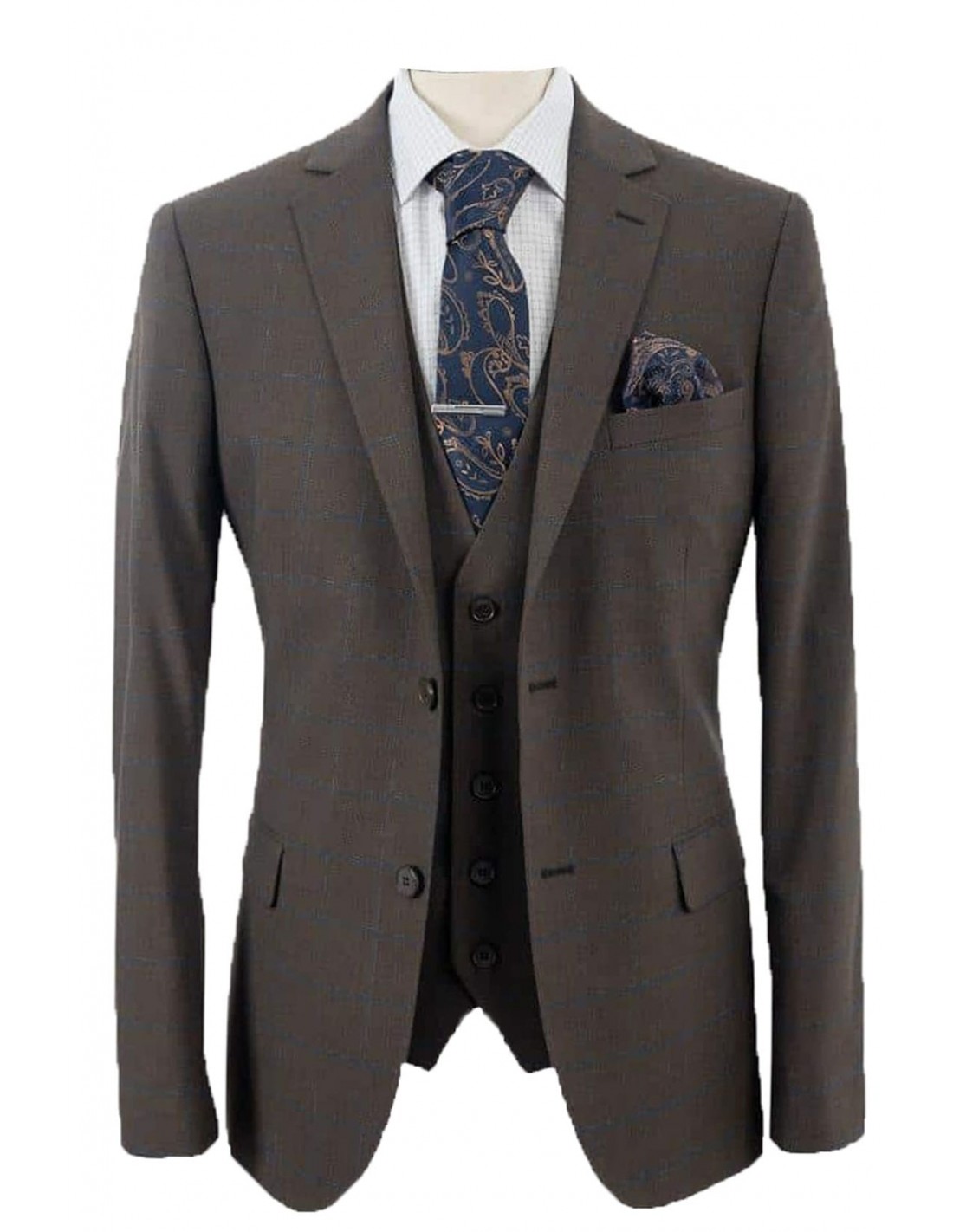 Vittorio Artist - 100-22- Trento - Brown - Κουστούμι