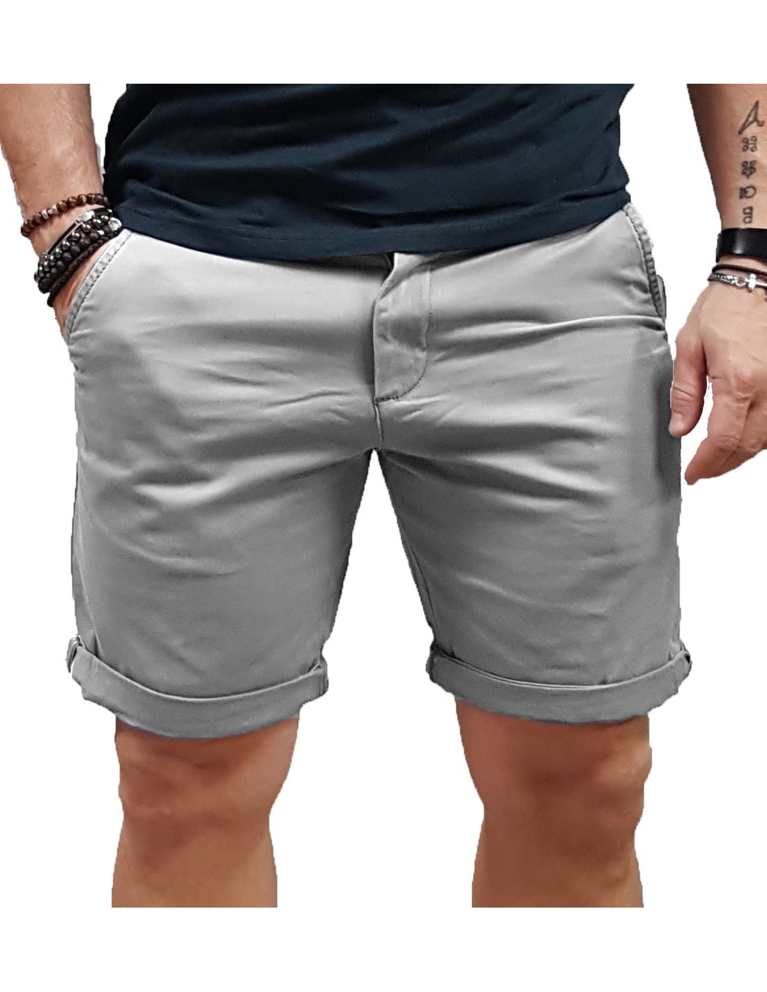 Jack&Jones - 12165604 - Jpst Bowie Jj Shorts Solid SN - Ultimate Grey ...