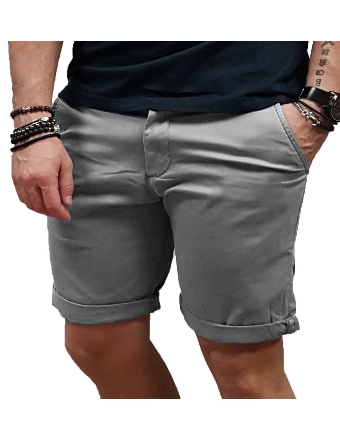 Jack&Jones - 12165604 - Jpst Bowie Jj Shorts Solid SN - Ultimate Grey ...