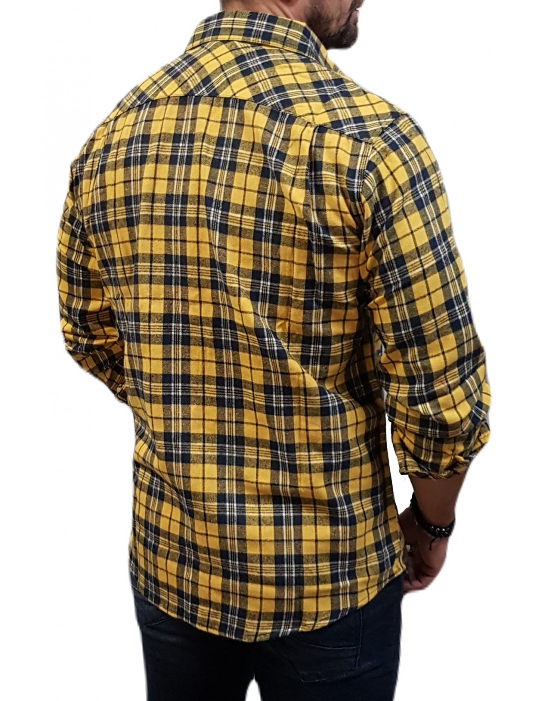 Emerson - 222.EM60.80 - EM03 Yellow/Navy - Πουκάμισο Καρό